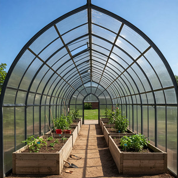 Gothic Arch Greenhouse - Greenhouse-Guide